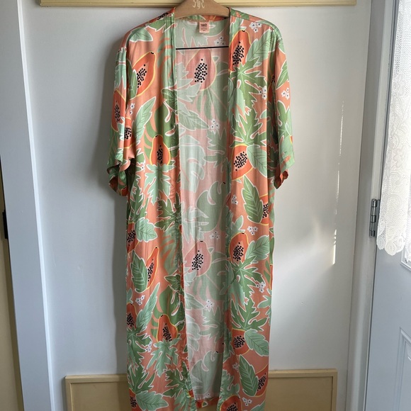 Smash + Tess | Intimates & Sleepwear | Smash Tess Birds Papaya Kimono ...
